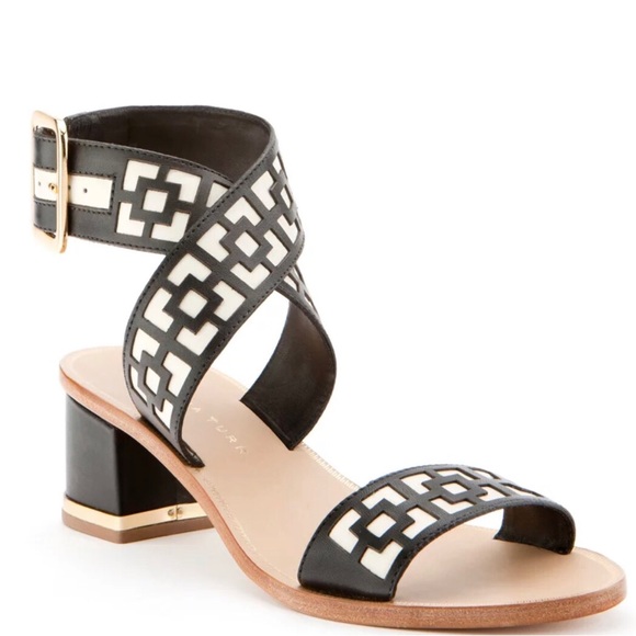 Trina Turk | Shoes | Trina Turk Geometric Block Heel Avalon Sandals ...